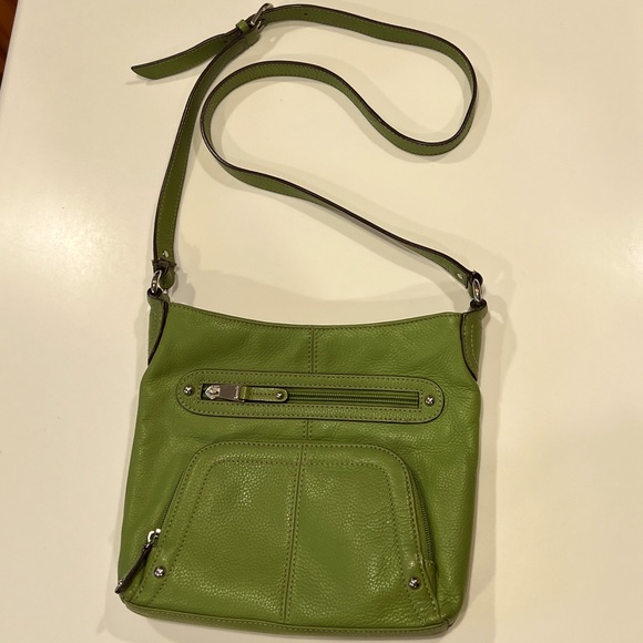 Tignanello | Bags | Tignanello Bag Crossbody Green Leather | Poshmark